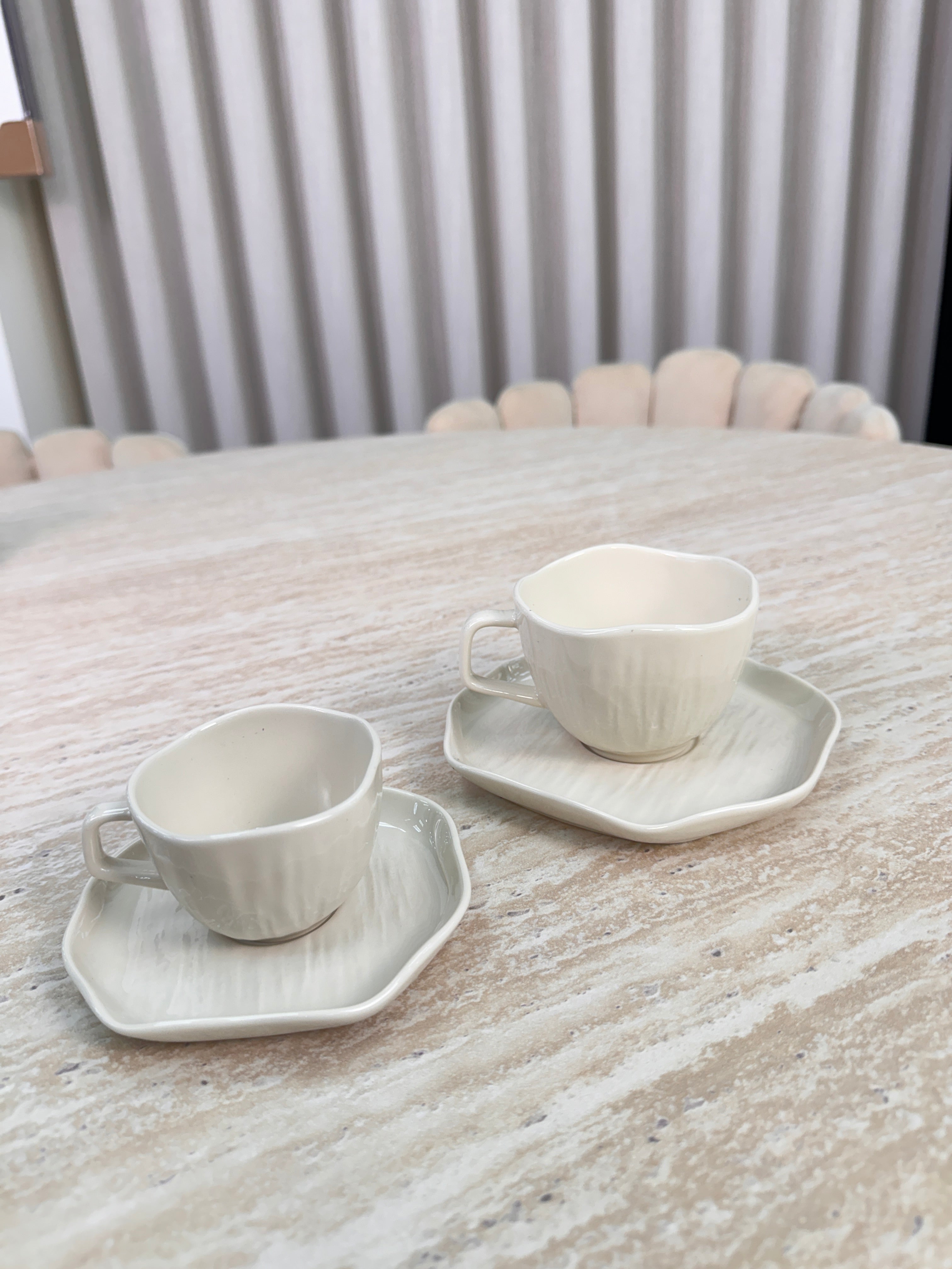 Linea Koffieset 12 Delig | 6 Persoons Beige - Cermico – LimanOnline.com ...