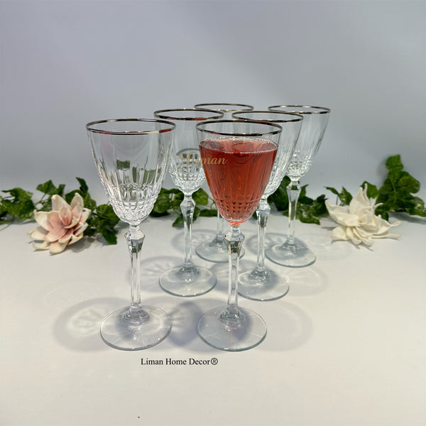 Bricard Celine Wijnglazen Zilver 6 Delig – LimanOnline.com - Liman Home ...