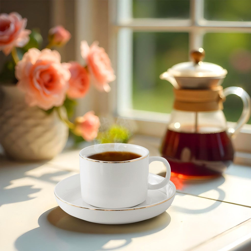 Clair Gold Bondy Kaffetassen 6er Set – LimanOnline.com - Liman Home Decor